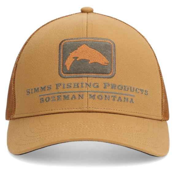 Simms Double Haul Icon Trucker Chestnut | Sportfishtackle.com