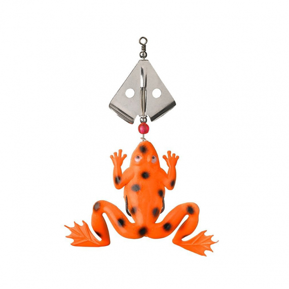 Fladen Groda Big m. Roterande Sked 18cm, 45g - Hot Orange ...