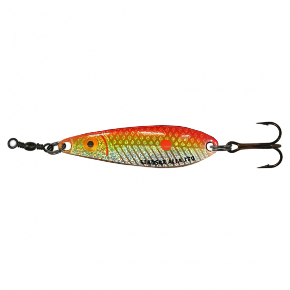 Gladsax Mini Alfa Copper 12g Prisma - Red/Yellow | Sportfishtackle.com