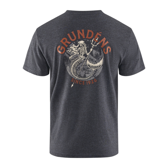 Grundéns Dead Reckoning SS T-Shirt Heather Charcoal | Sportfishtackle.com