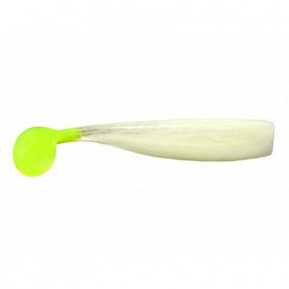 Shaker Shad, 8cm, Glow/ Chartreuse Tail - 8pack