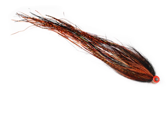 Pikefly on tube Bauer UV Black Orange | Sportfishtackle.com
