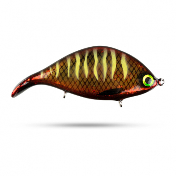 JW Lures Flat Mac 18cm, 110g - Red Glitter Motoroil Tiger ...