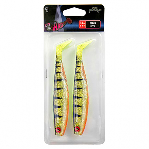 Fox Rage Pro Shad 14 cm / 5.5'' UV Perch 2-pack | Sportfishtackle.com