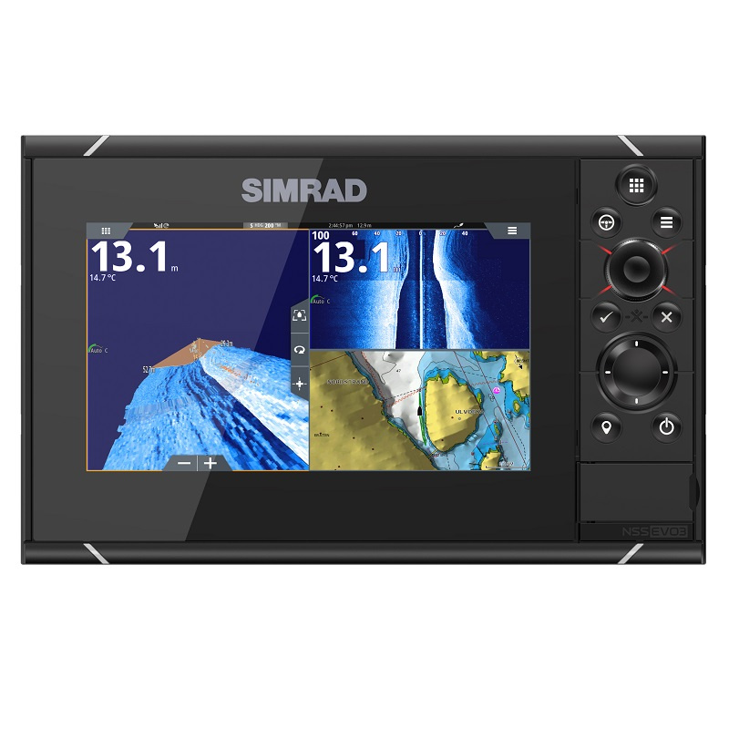 Simrad NSS7 EVO3 with world basemap | Sportfishtackle.com
