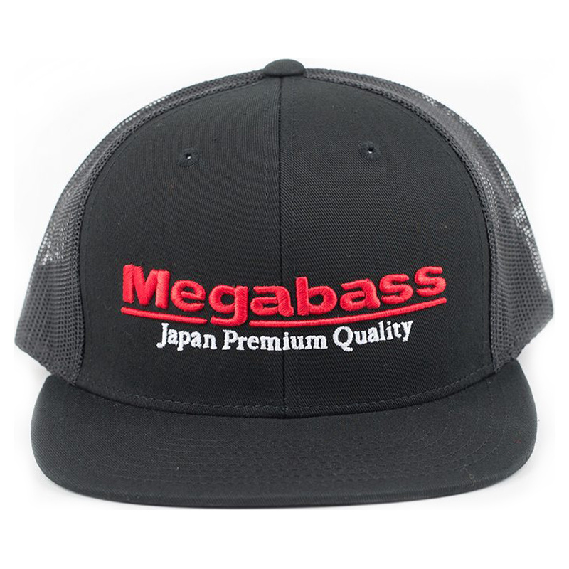 Megabass Trucker Hat Black/Red | Sportfishtackle.com